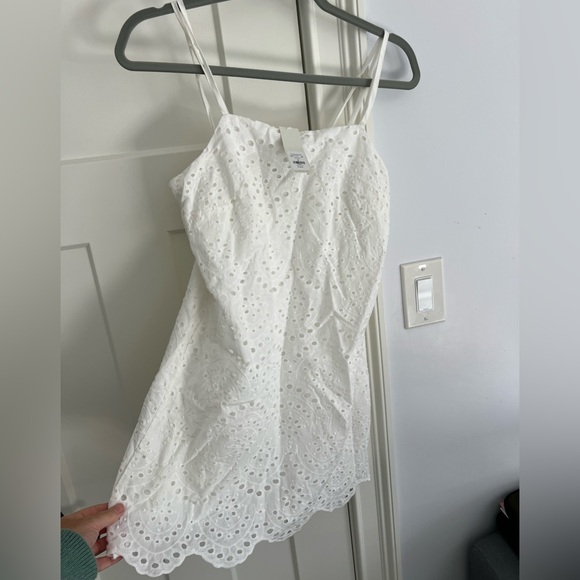 Francesca's Collections | Dresses | White Eyelet Mini Dress Great For ...